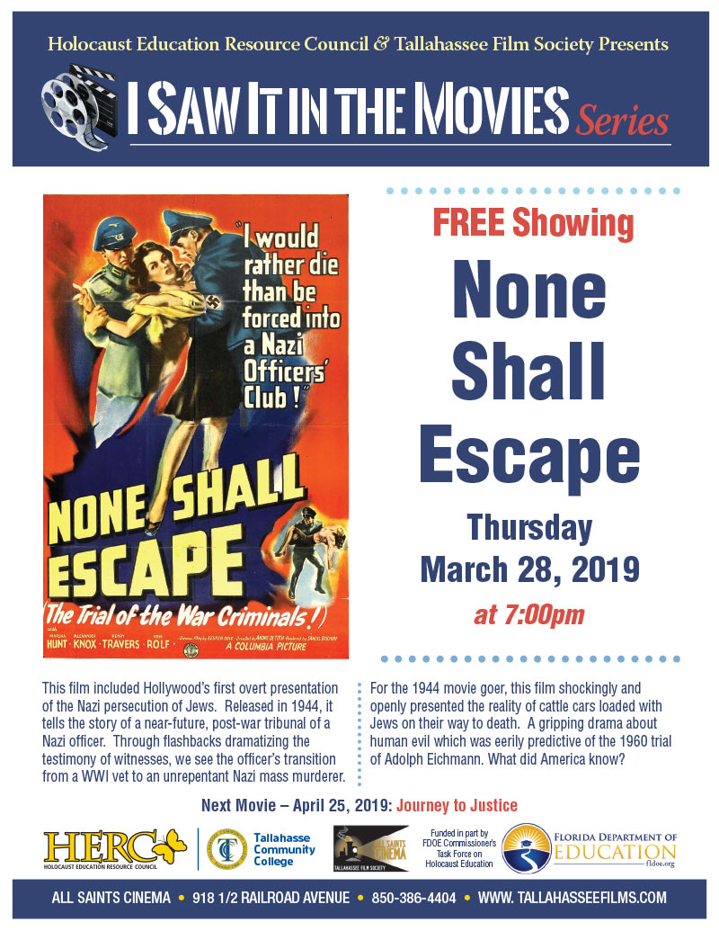 None Shall Escape - I Saw it in the Movies Series - Holocaust Education ...