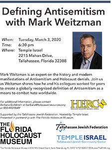 Defining Antisemitism with Mark Weitzman - Holocaust Education Resource ...